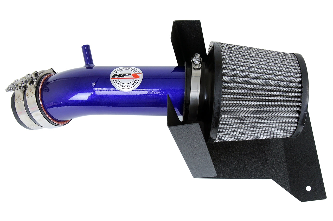 HPS Performance Air Intake Kit with Heat Shield, Blue, 827-538BL – AHC ...